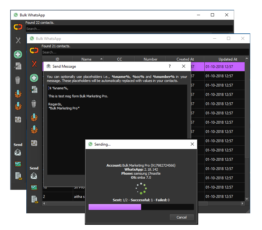 WhatSender Pro™ Bulk WA marketing software free [2022]