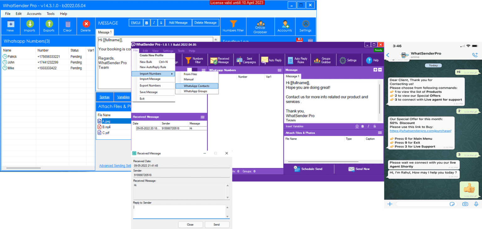 WhatSender for Brazil - Send bulk WhatsApp messages for free [2025]